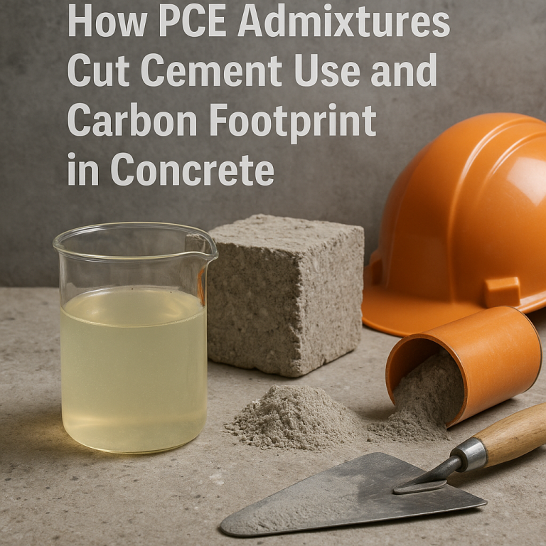 How PCE Admixtures Cut Cement Use and Carbon Footprint in Concrete