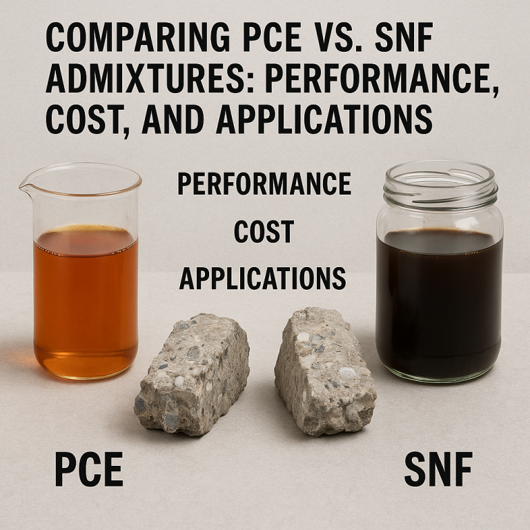 Comparing PCE vs. SNF Admixtures: Performance, Cost, and Applications
