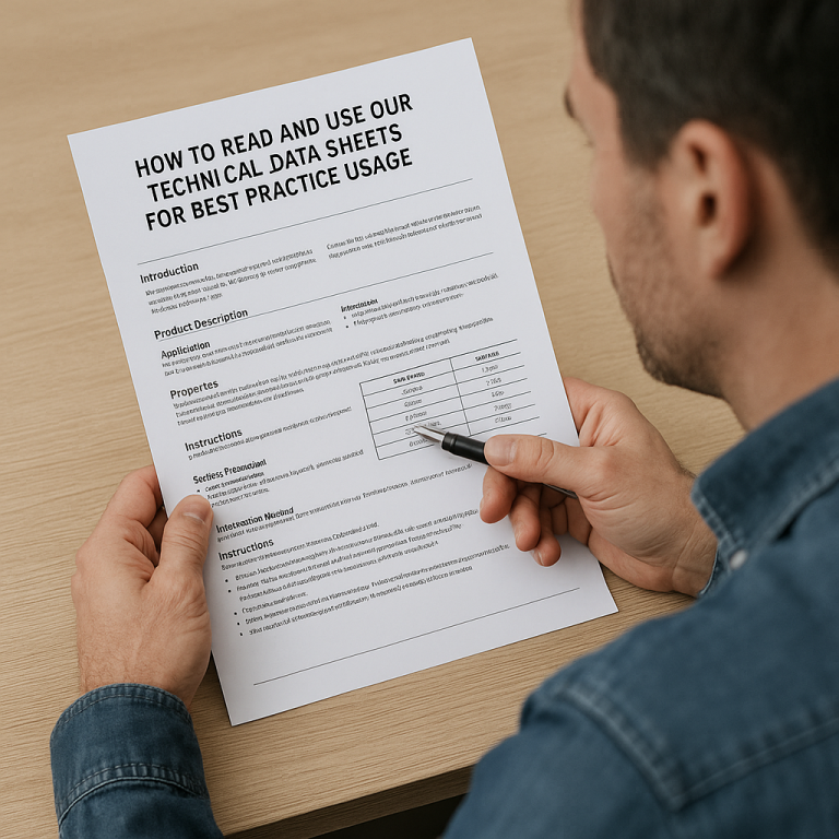 How to Read and Use Our Technical Data Sheets for Best Practice Usage